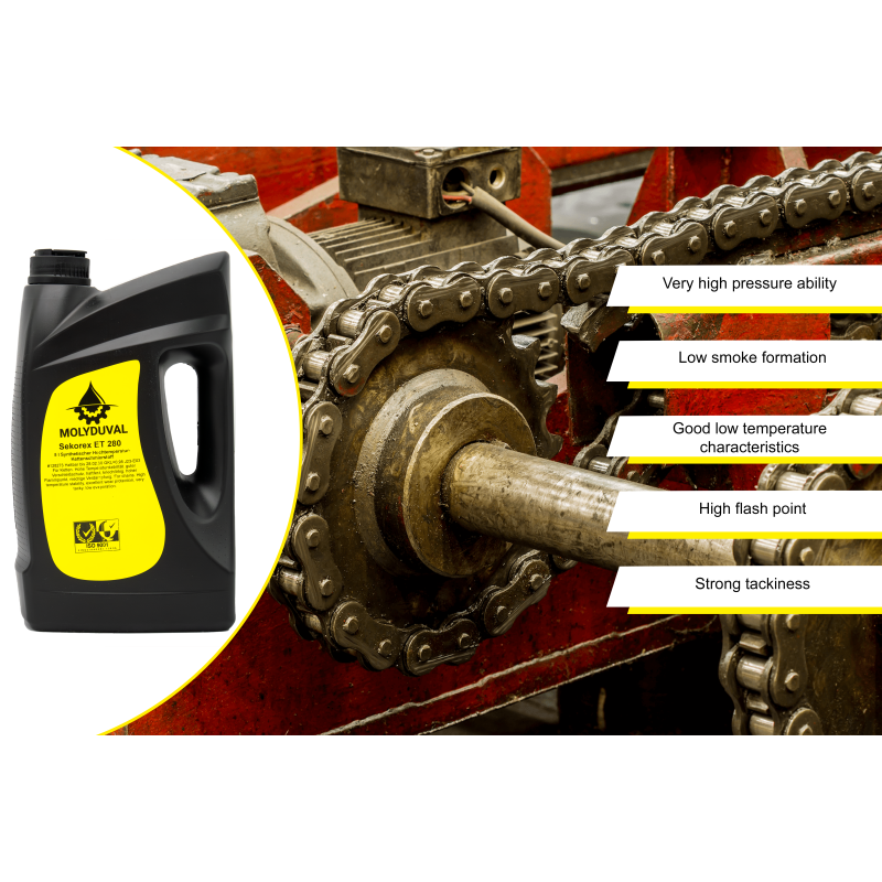 Sekorex ET 280 - Synthetic High Temperature Chain Oil